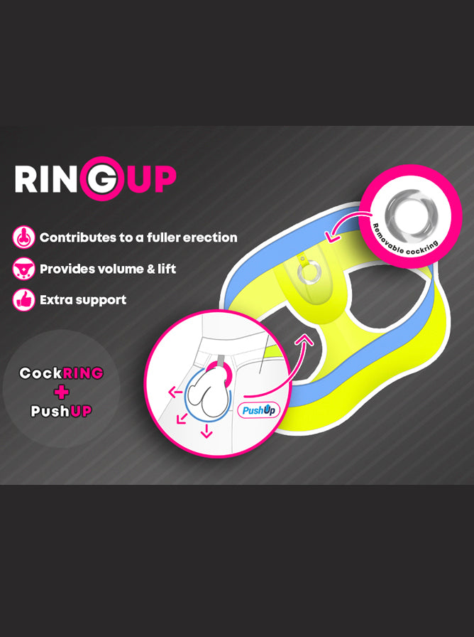 Addicted Fetish Tape Rub Ring-Up Jock – InUndies